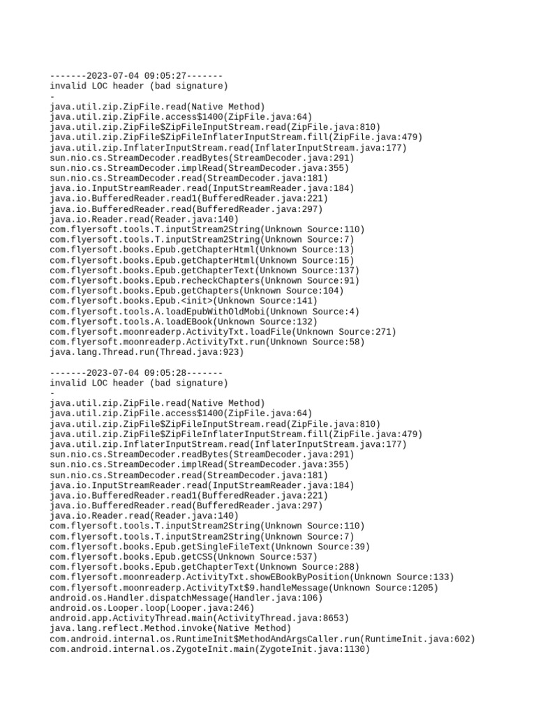 Epub File Invalid LOC Header Error | PDF | Zip (File Format) | Data Quality