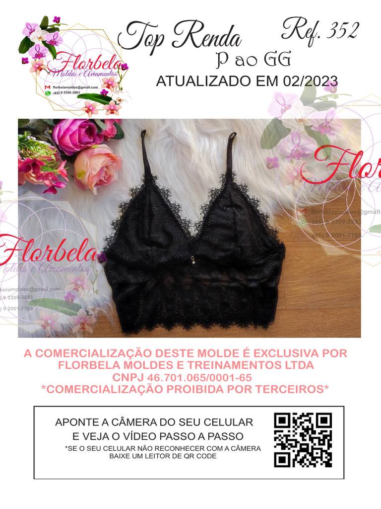 Top de Renda Ref. 352 - P Ao GG | PDF