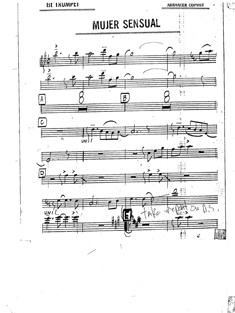Mujer Sensual - Trompeta 1 | PDF