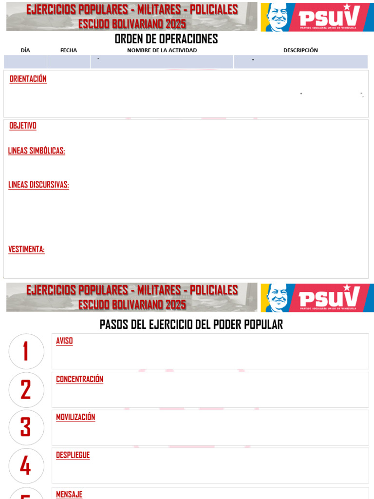 Convocatoria Ejercicios Final | PDF | Venezuela | Política de venezuela