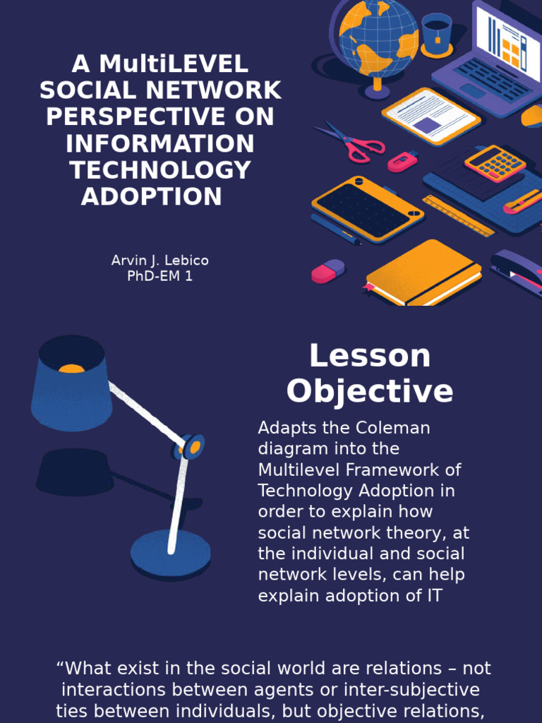 A Multilevel Social Network Perspective On IT Adoption | PDF | Social ...