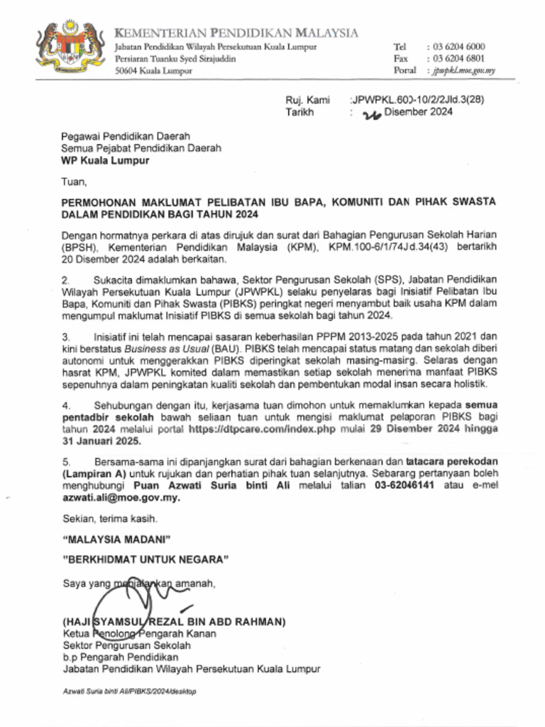 Pengisian PIBKS Melalui DTPCare-PPD | PDF