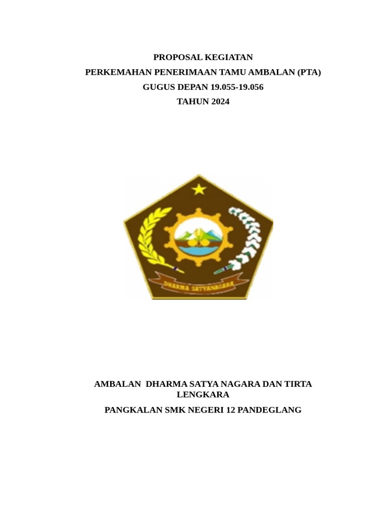Proposal Kegiatan Pta 2023 | PDF