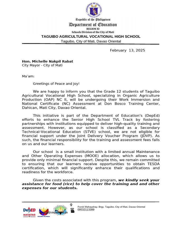 Soli Letter. Immersion 2025 | PDF | Educational Stages