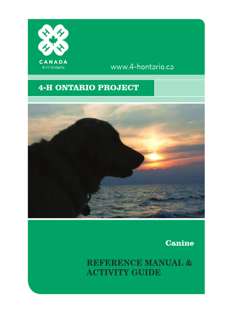4-H Canine Project Reference Manual | PDF | Dogs | Dog Training