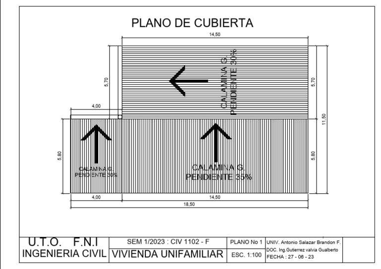 Plano de Cubierta | PDF