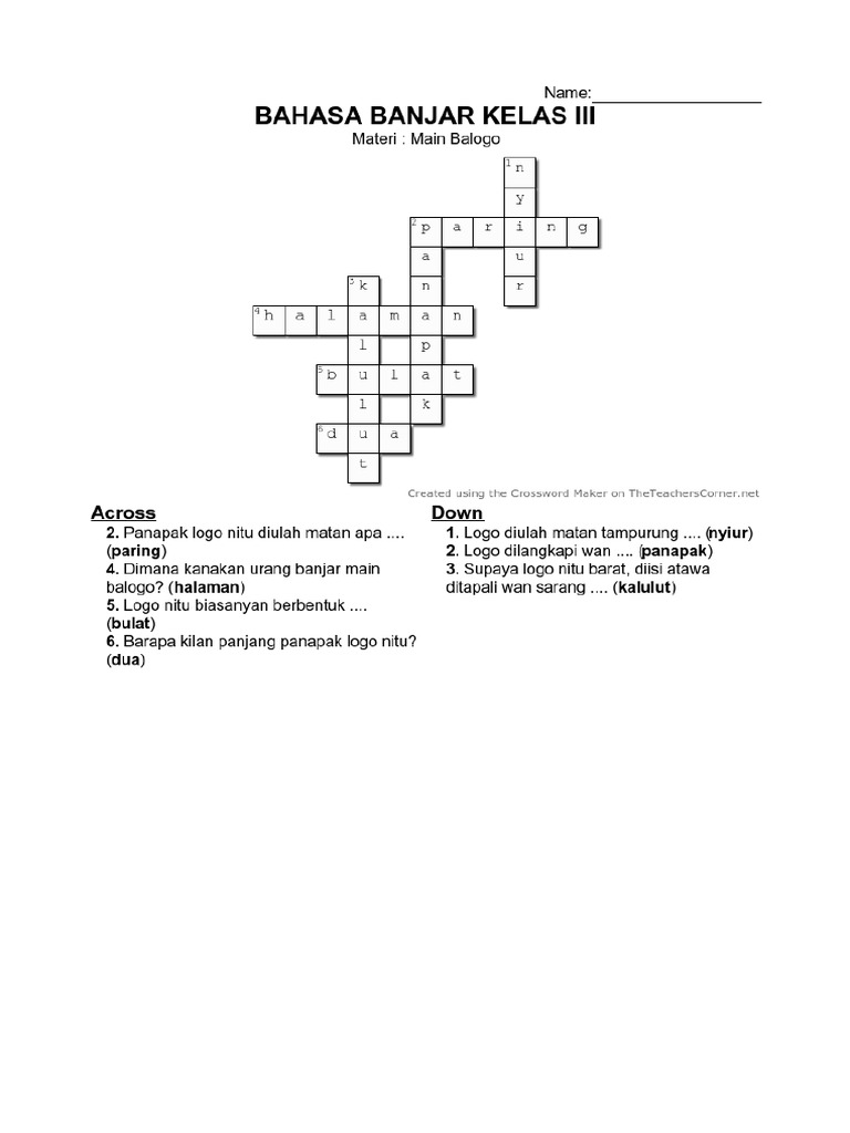 TTS Kelas 3 | PDF