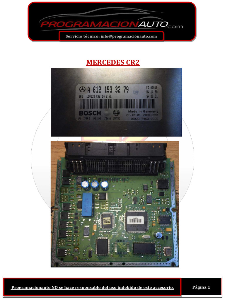 Programacionauto Mercedes Cr2 | PDF