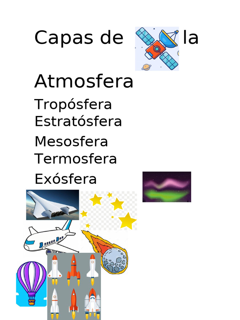 Capas de la Atmósfera Explicadas | PDF