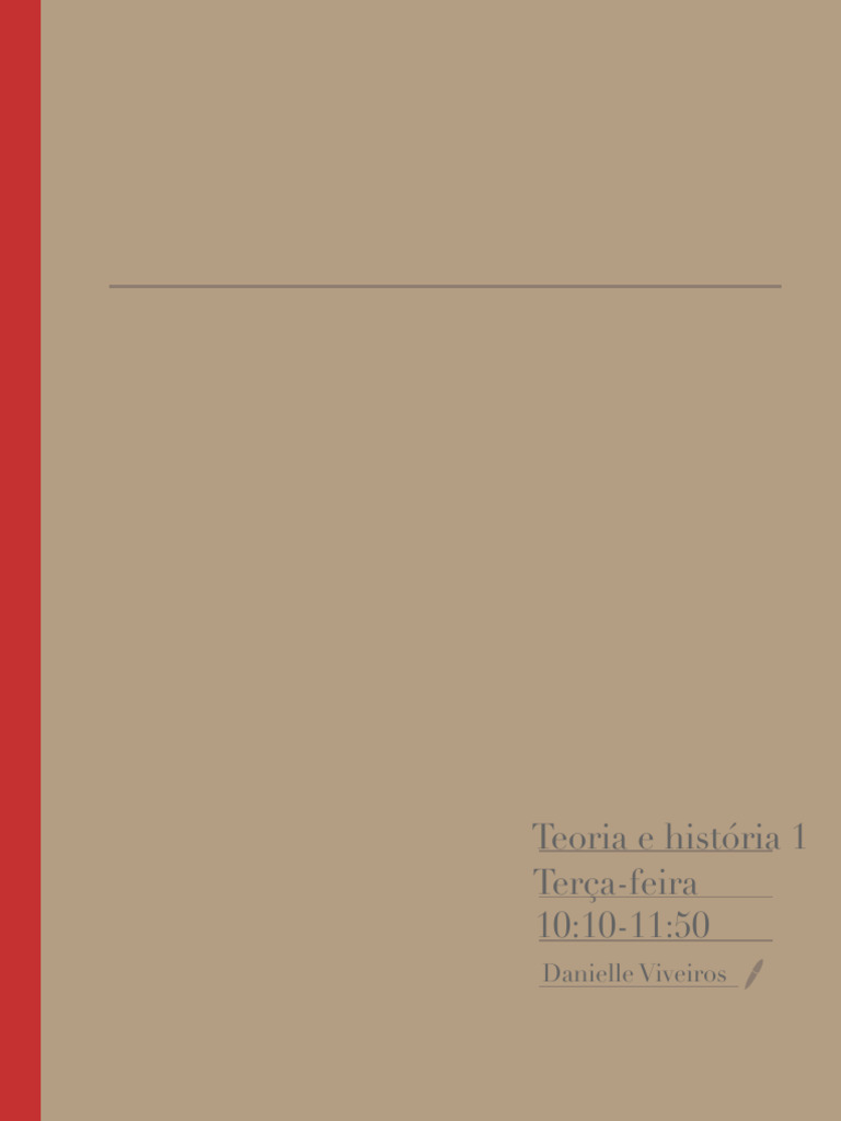 Teoria E História Da Arq E Urb 1 | PDF