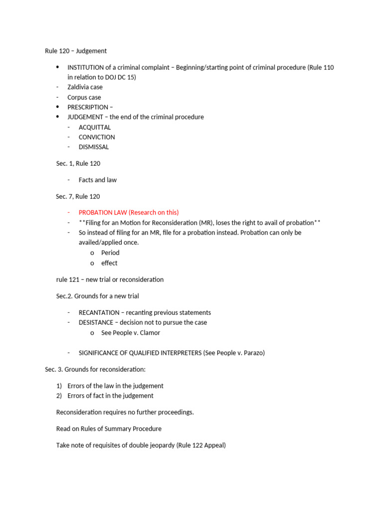 Rule 120-125 | PDF