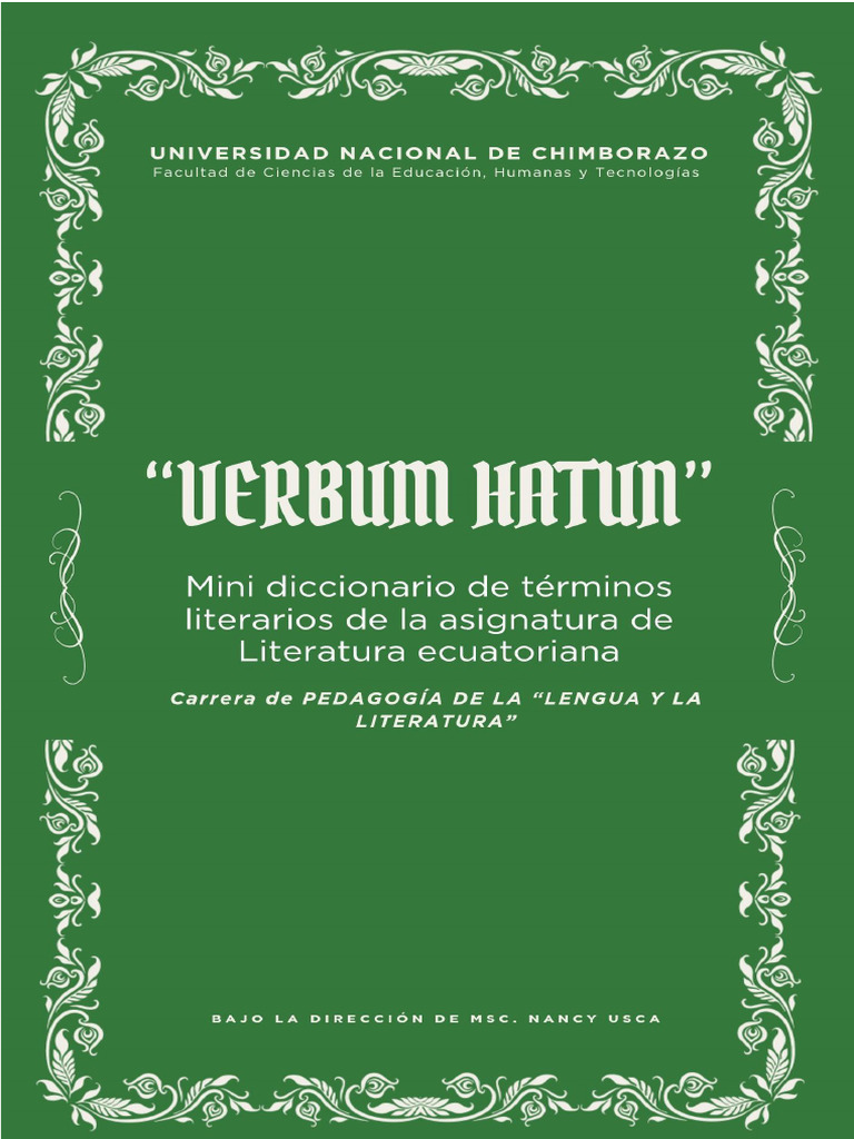 Diccionario de Términos Literarios Ecuatorianos | PDF | Poesía | Ritmo