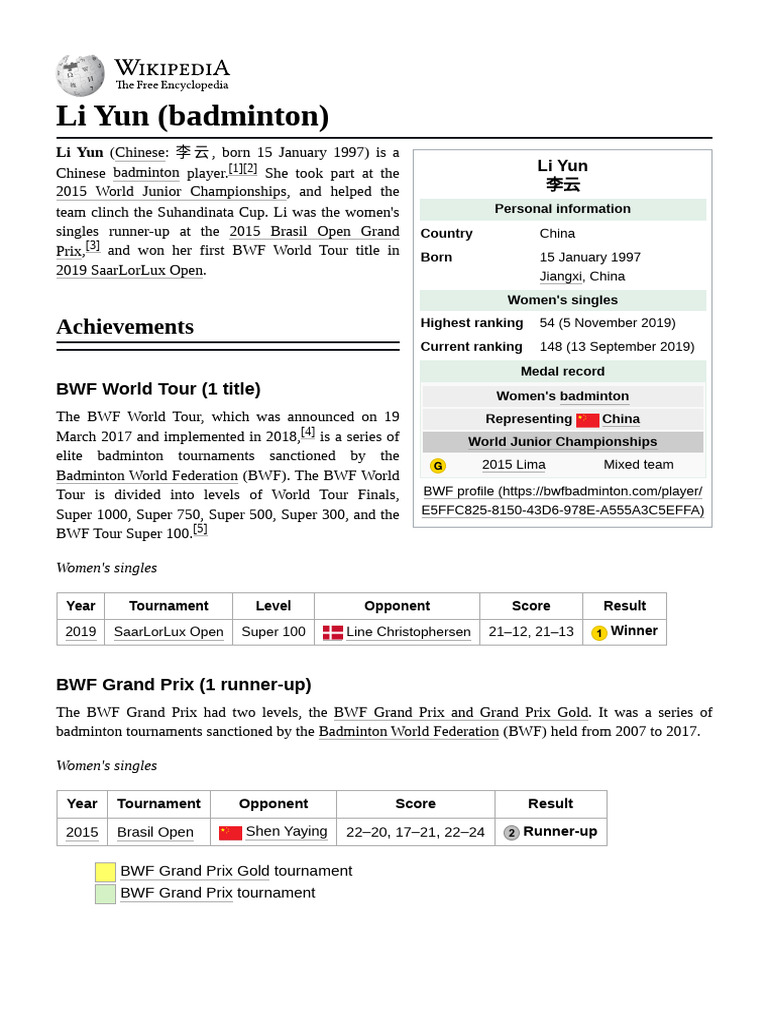 Li_Yun_(badminton) | PDF