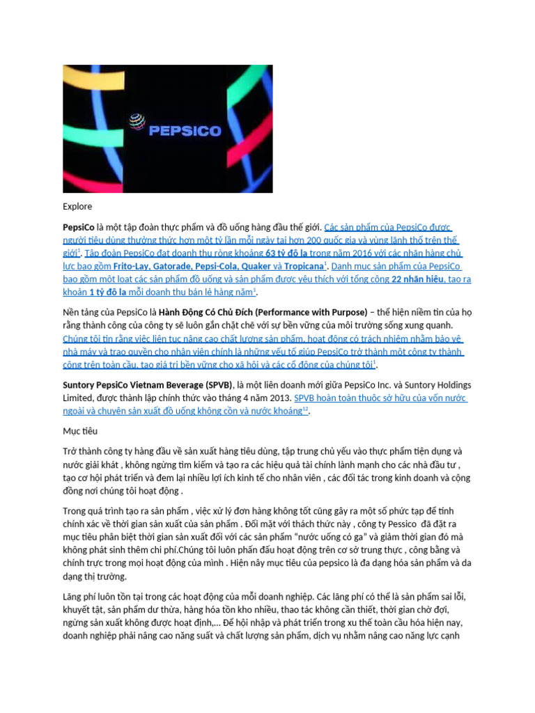 pepsico | PDF