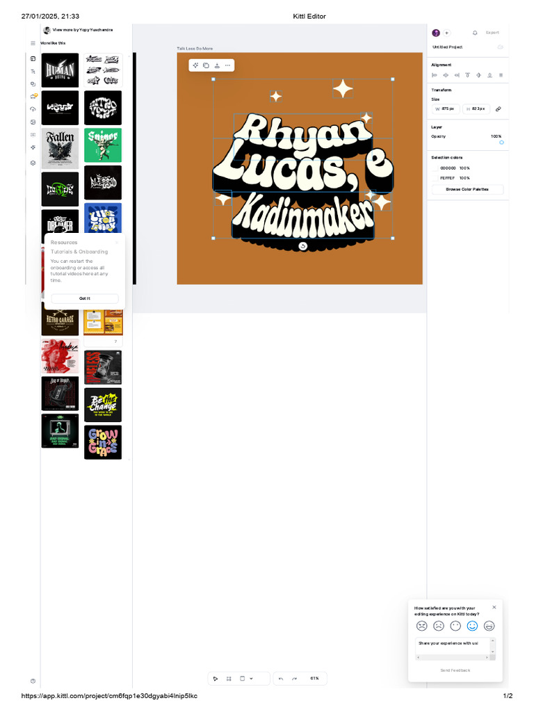 Kittl Editor User Experience Feedback Pdf