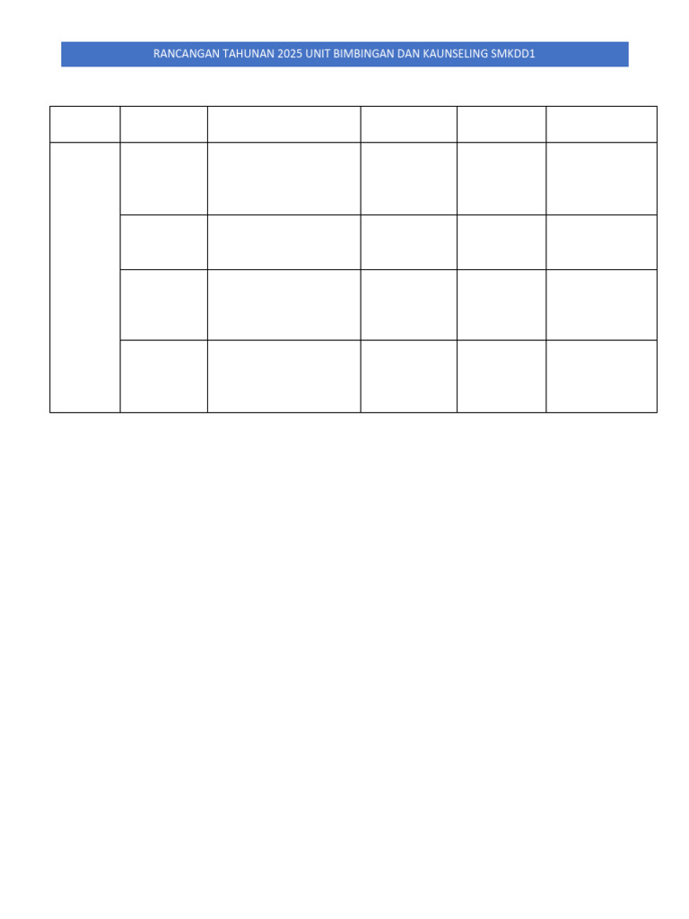 Rancangan Ubk 2025 Ikut Tarikh | PDF