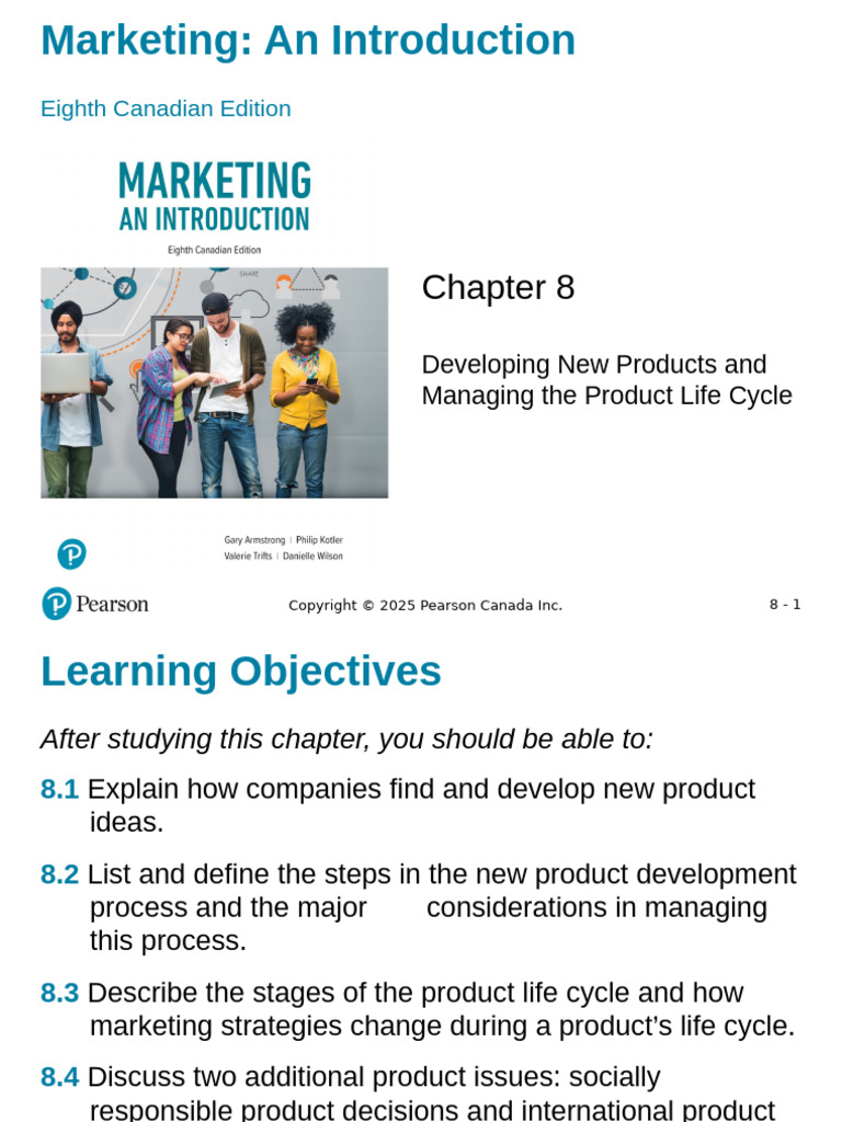 Armstrong 8ce PPT Ch08 | PDF | New Product Development | Marketing