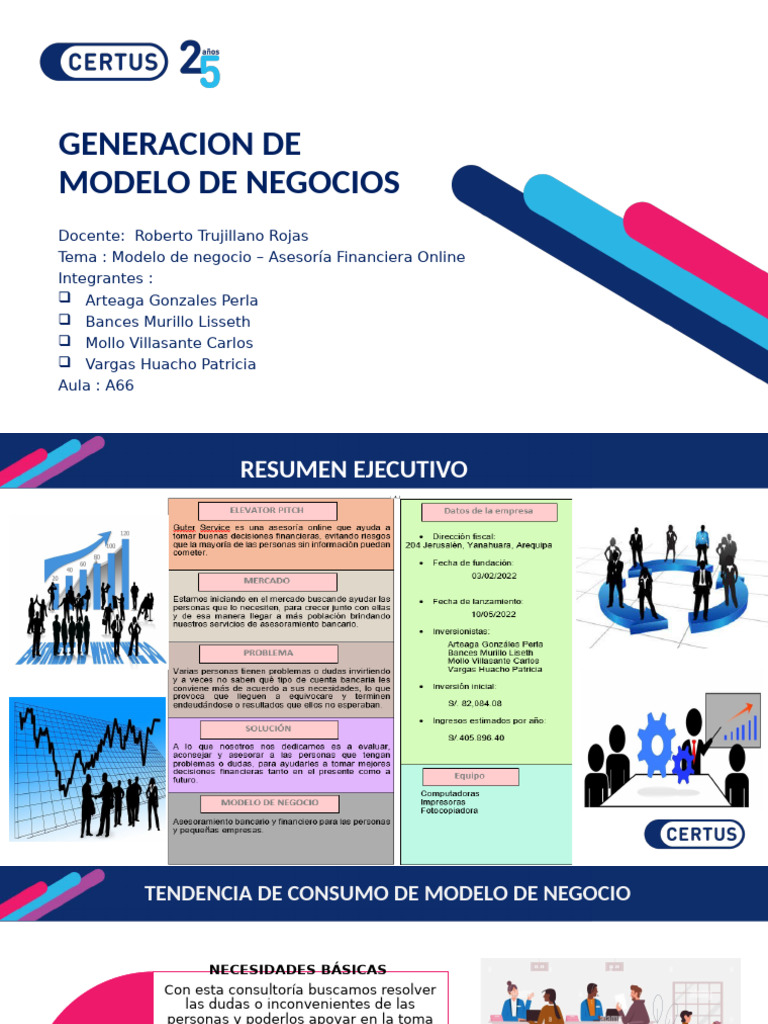 Ppt Asesoria Financiera Online | PDF | Business | Modelo de negocio