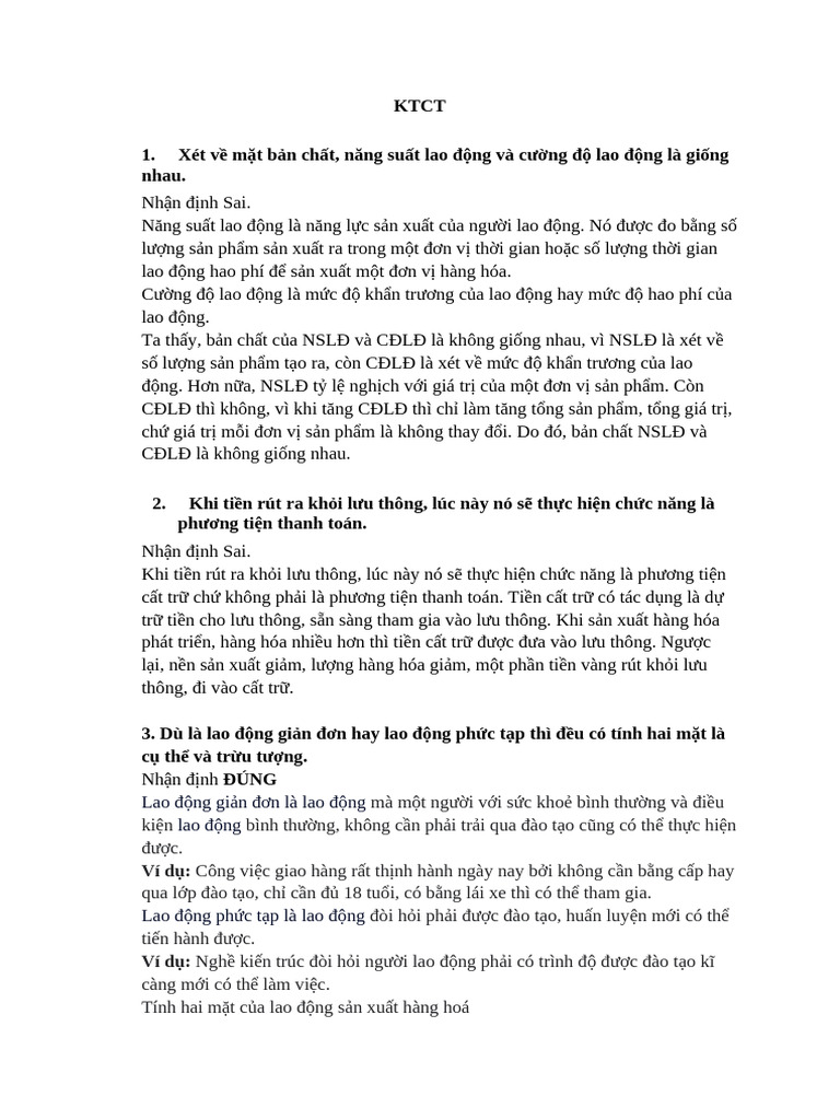 KTCT Ôn Thi 99c | PDF