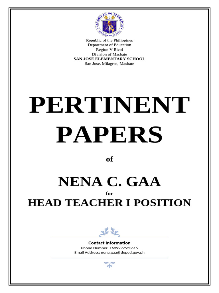 Pertinent Papers | PDF