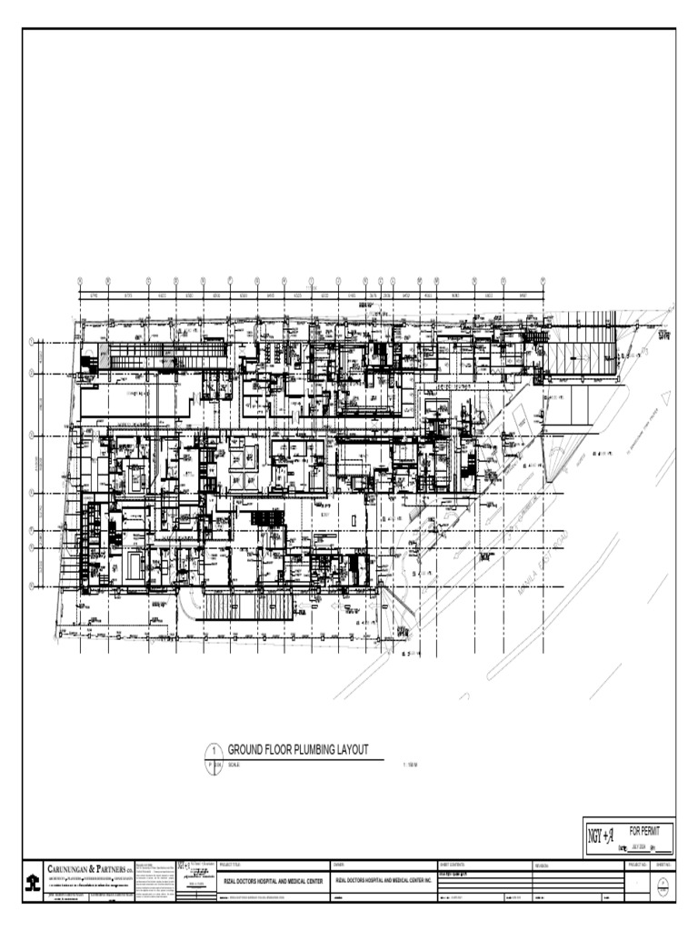 RDHMC - p-2.04 - Ground Floor Plumbing Layout | PDF