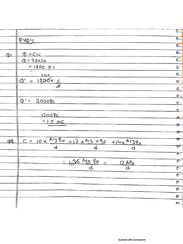 Arnav Gupta Pyq Capacitor | PDF