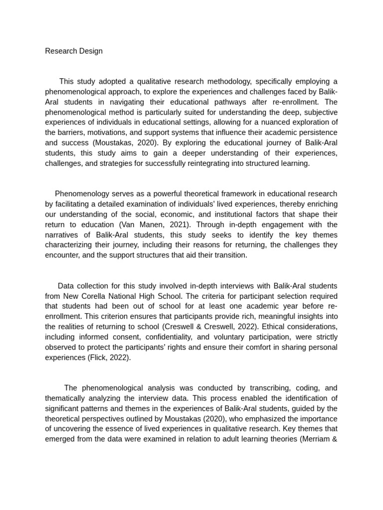 research-design | PDF | Qualitative Research | Learning