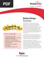 Enersys Selection Guide | PDF | Battery Charger | Rechargeable Battery