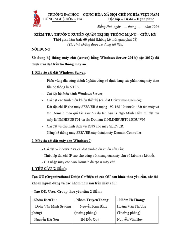 2. Kiểm Tra Thực Hành Qtm - Giữa Kỳ | PDF