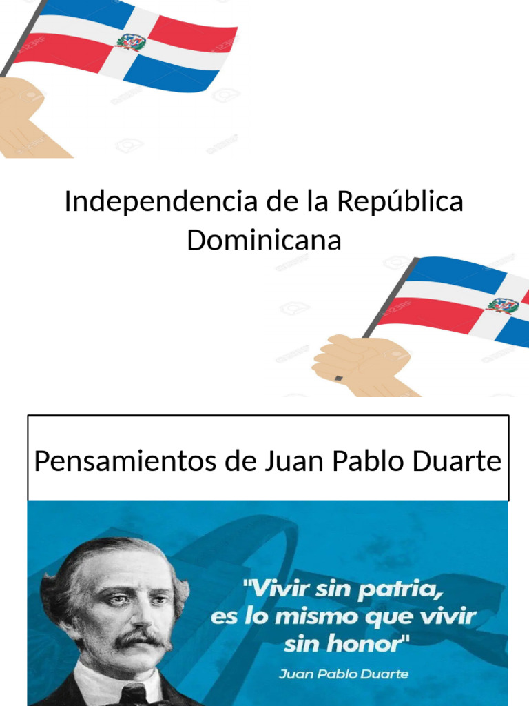Proclamación de Independencia Dominicana | PDF