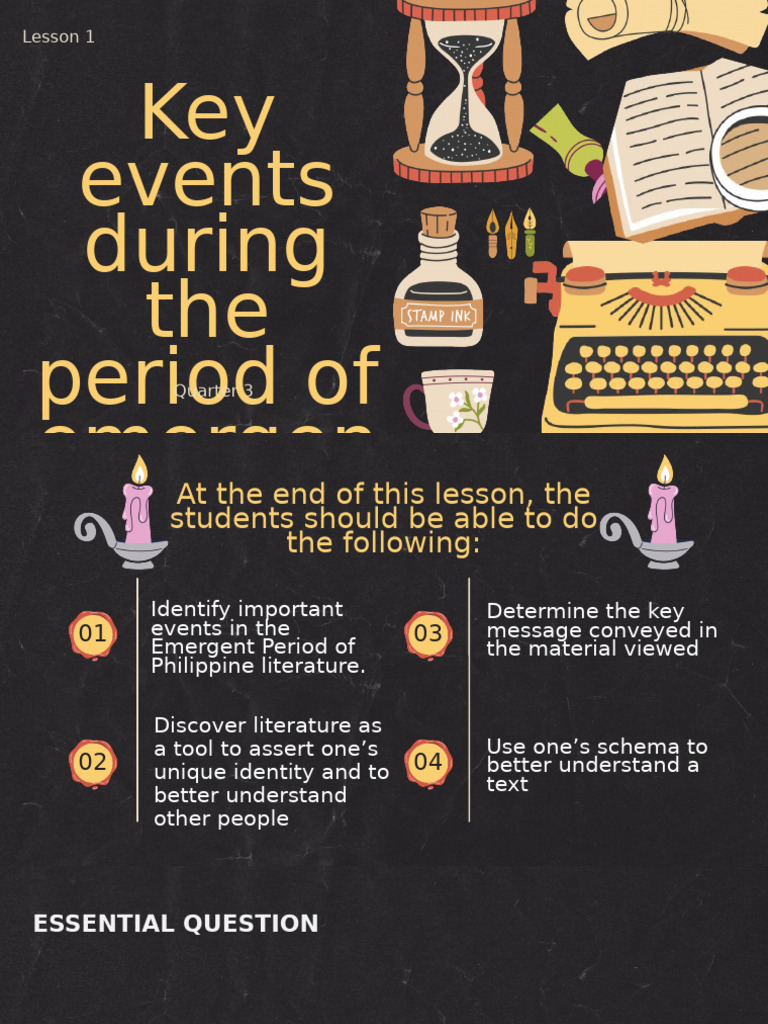 Lesson 1 - Period of Emergence | PDF | Poetry | Narrative