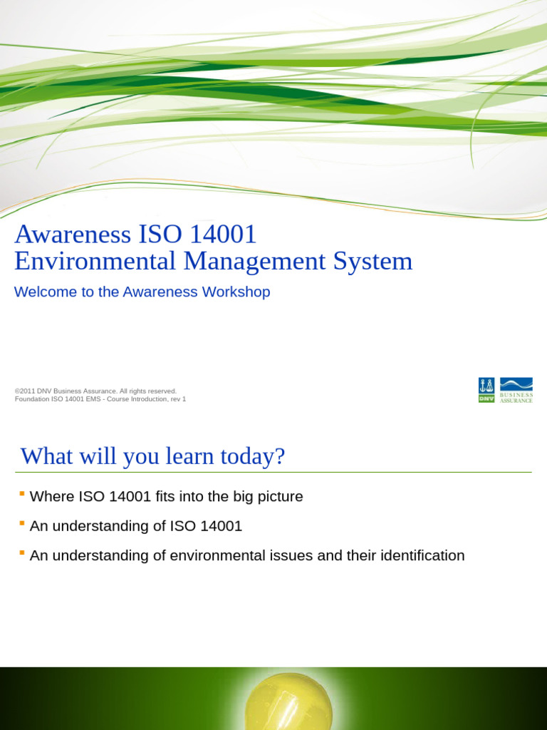 ISO 14001 - Awareness For Bumiarmada | PDF | Environment | Earth Sciences