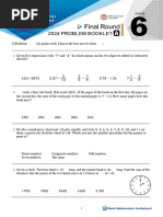 Sample Questions For Seniors Round I | PDF | Mathematics | Arithmetic