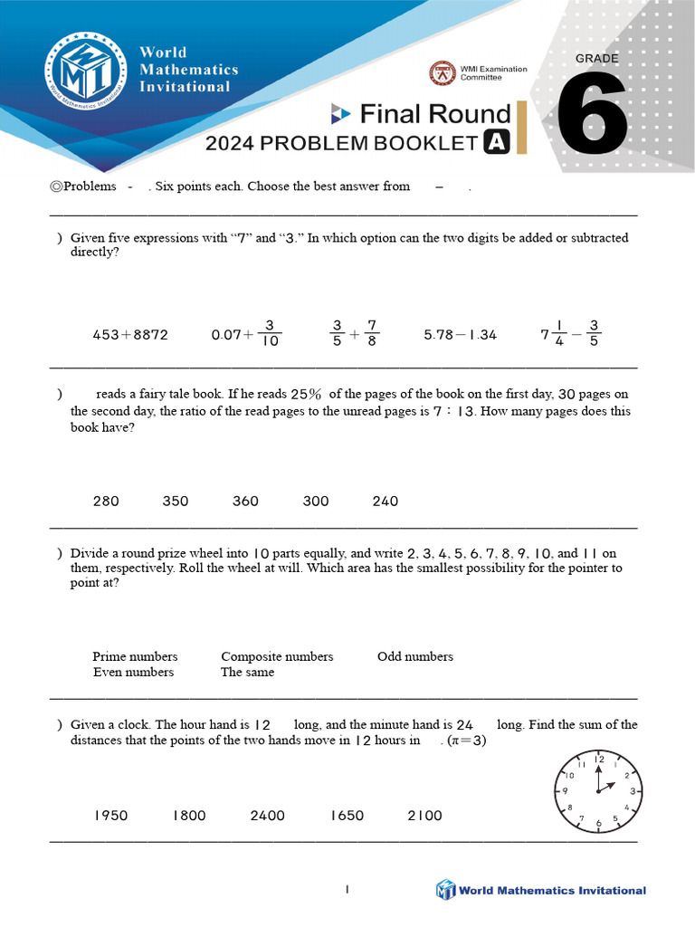 Math Problem Solving Practice Test | PDF | Area | Elementary Geometry