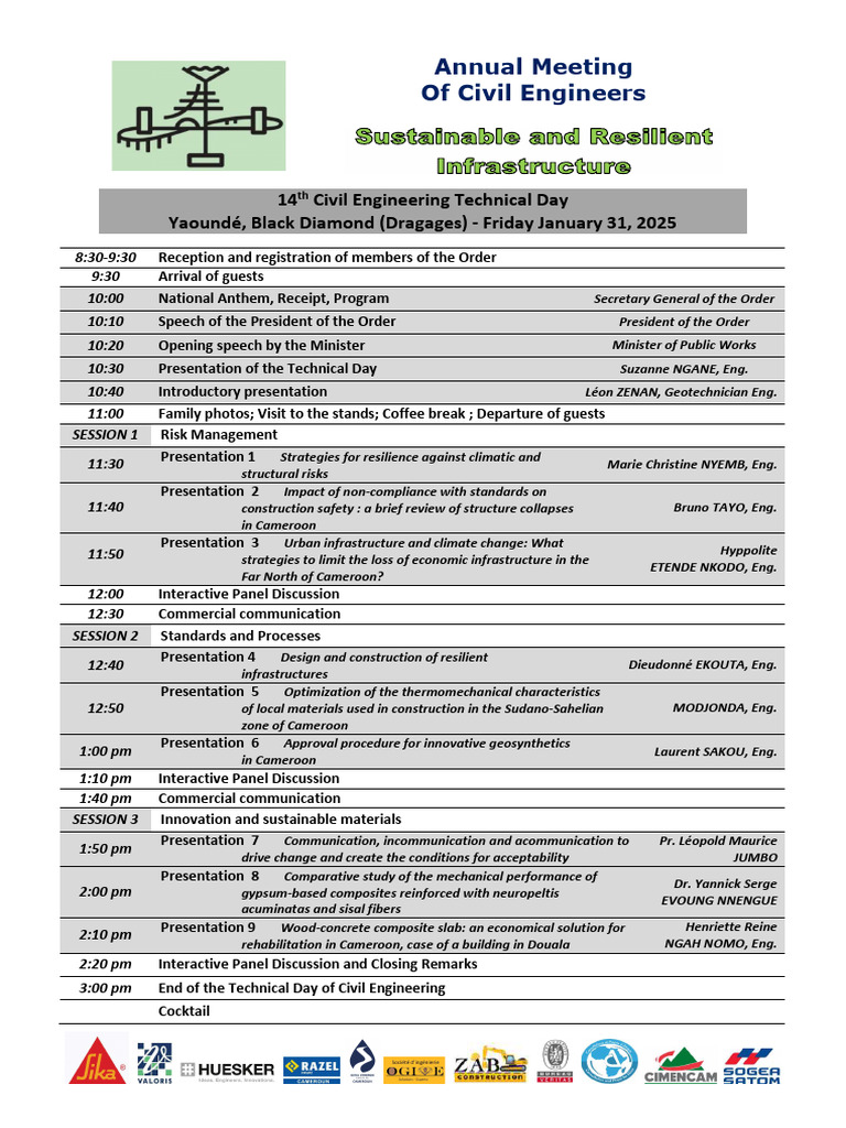CE Annual Meeting - Program-1 | PDF | Engineering