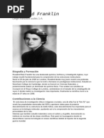 Biografía de Rosalind Franklin | PDF