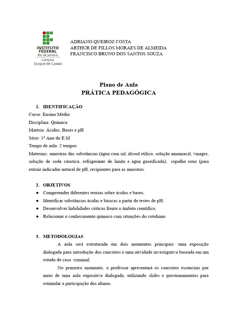 Roteiro Inorg - Experimental | PDF | Química | Ph