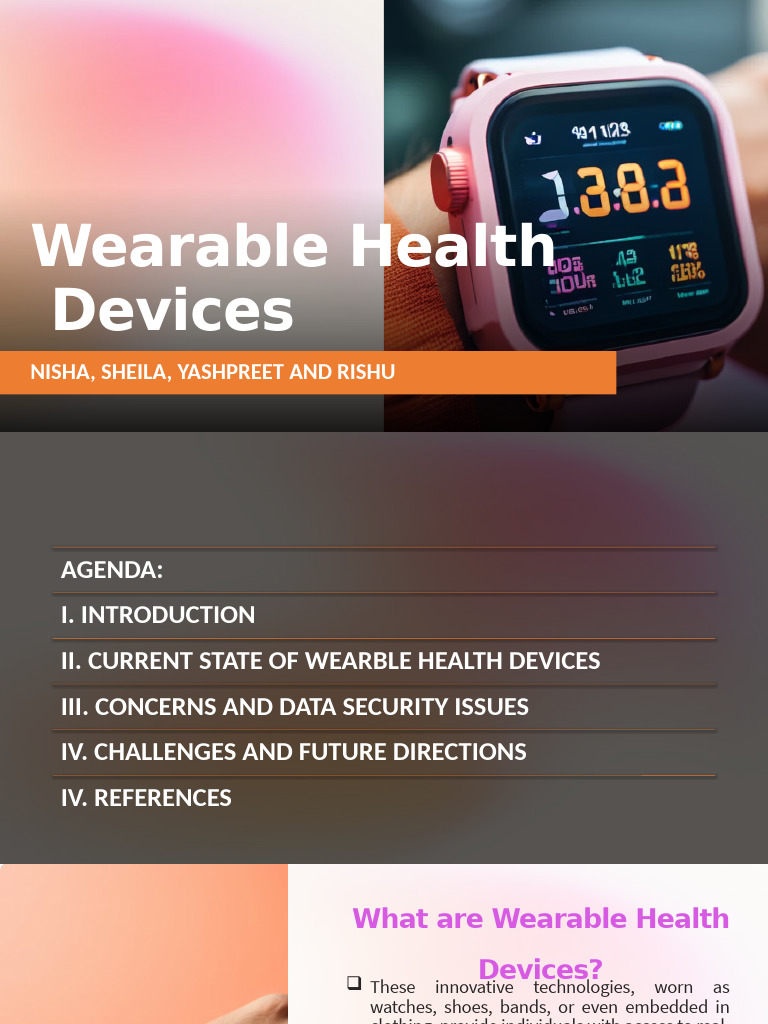 WEARBALE HEALTH DEVICES-1 | PDF | Wearable Technology | Information Science