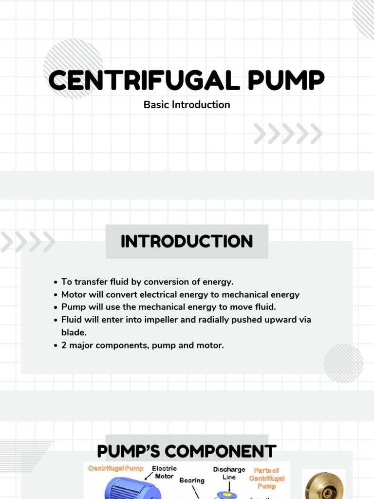 Basic of Centrifugal Pump 1 | PDF