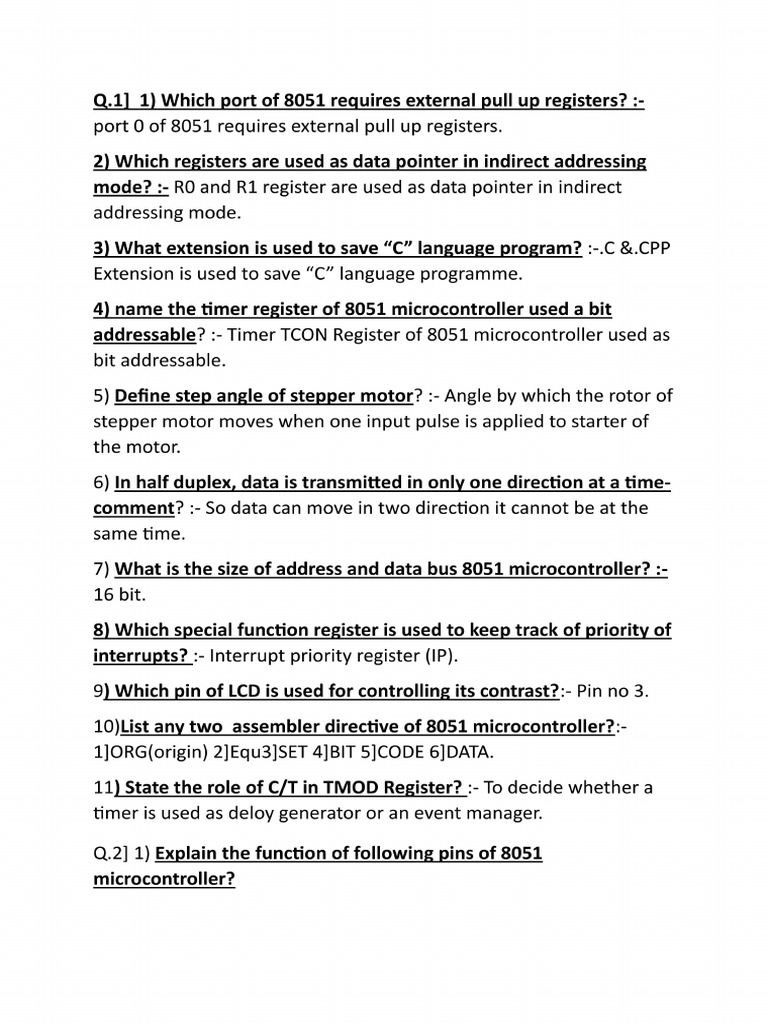 Pratik Microcontroller PDF 1-1 | PDF