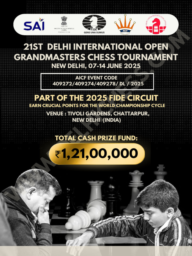 21st Delhi International Open 2025 | PDF | Sports | Chess