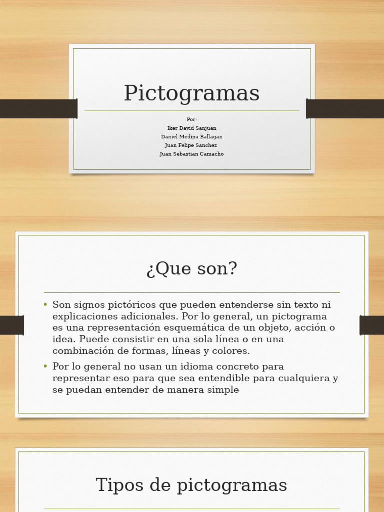 Pictogramas: Tipos y Ejemplos Prácticos | PDF