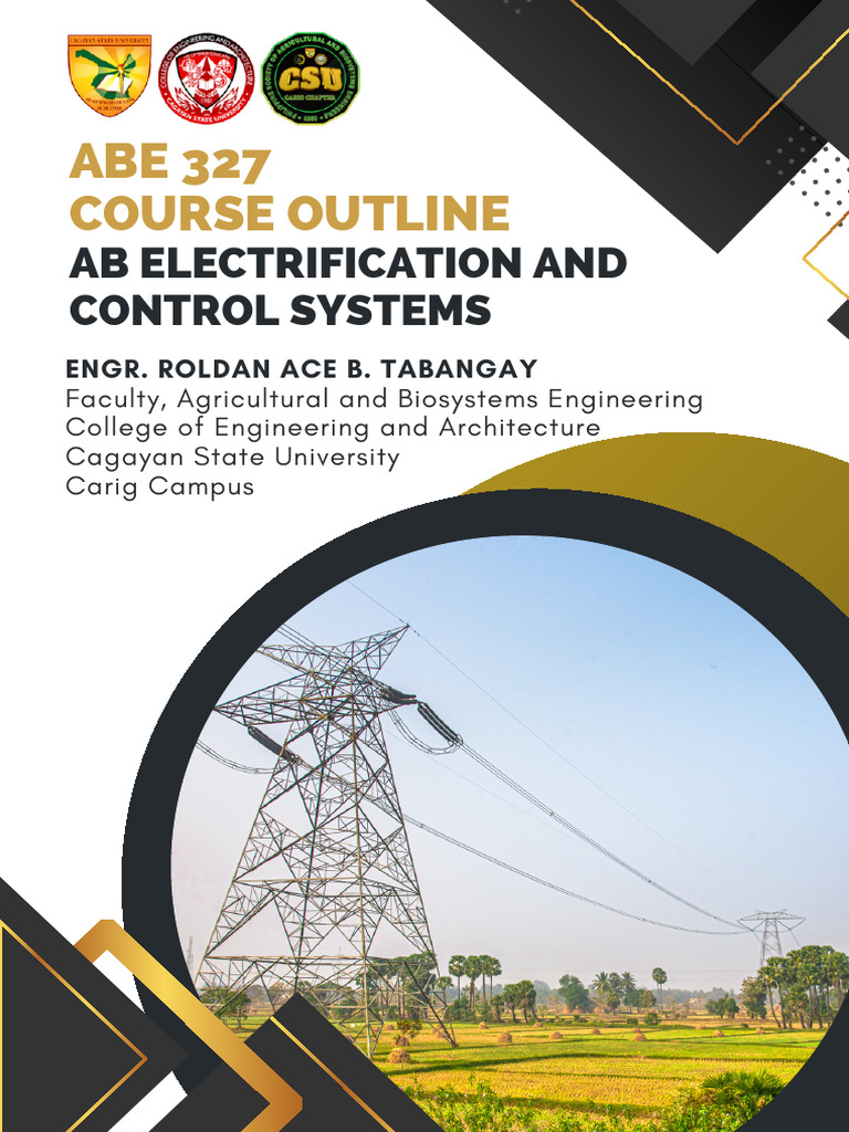 Course Outline - AB Electrification and Control Systems | PDF | Electrification | Electric Power