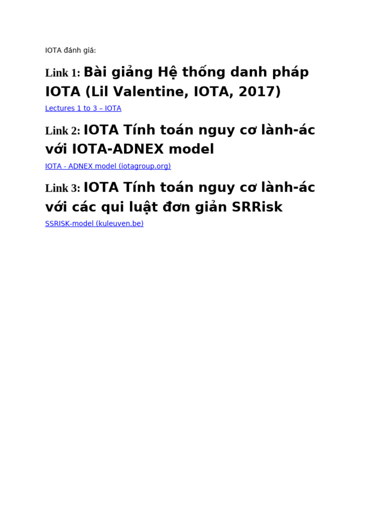 IOTA Đánh Giá | PDF