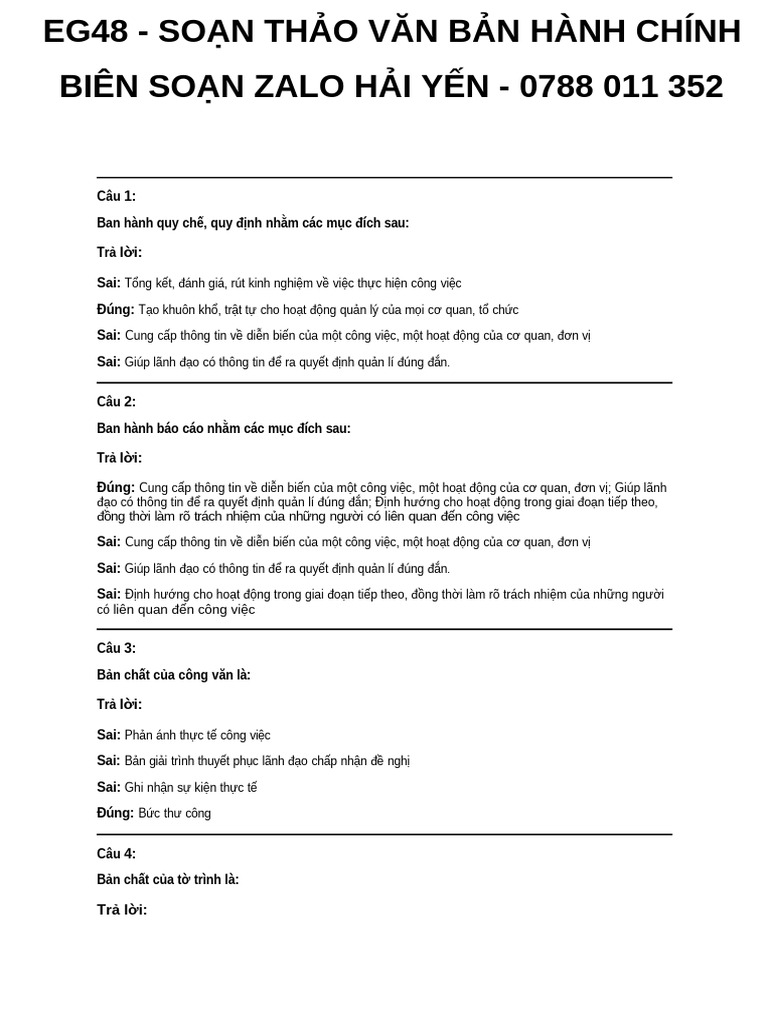 Eg48 - So N TH o Văn B N Hành Chính | PDF