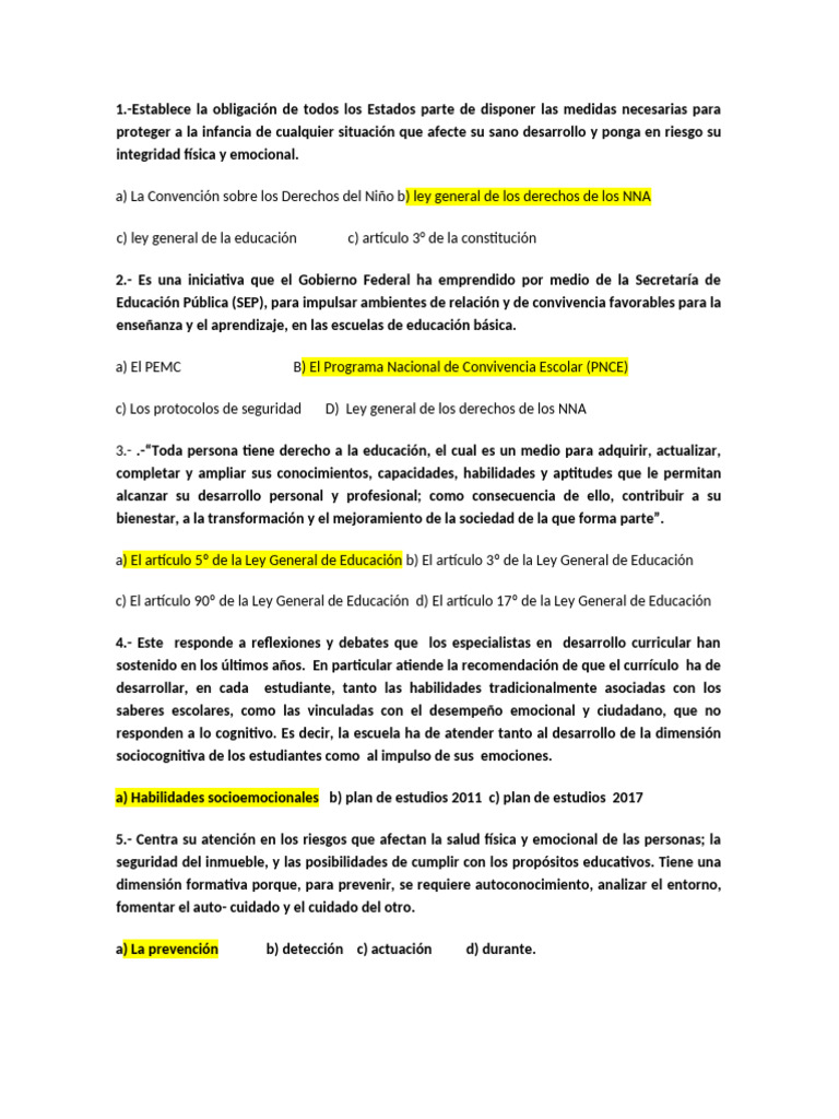 Examen Final 55555 | PDF | Enseñando | Escuelas