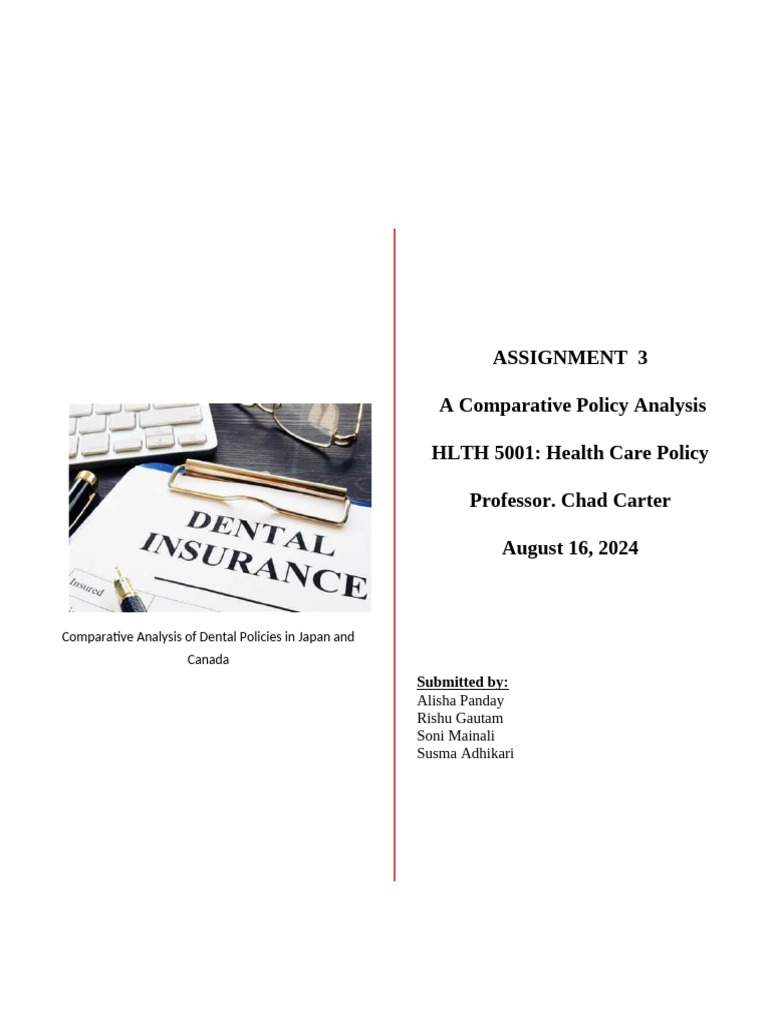 Comparative Policy Analysis | PDF | Health Care | Health System