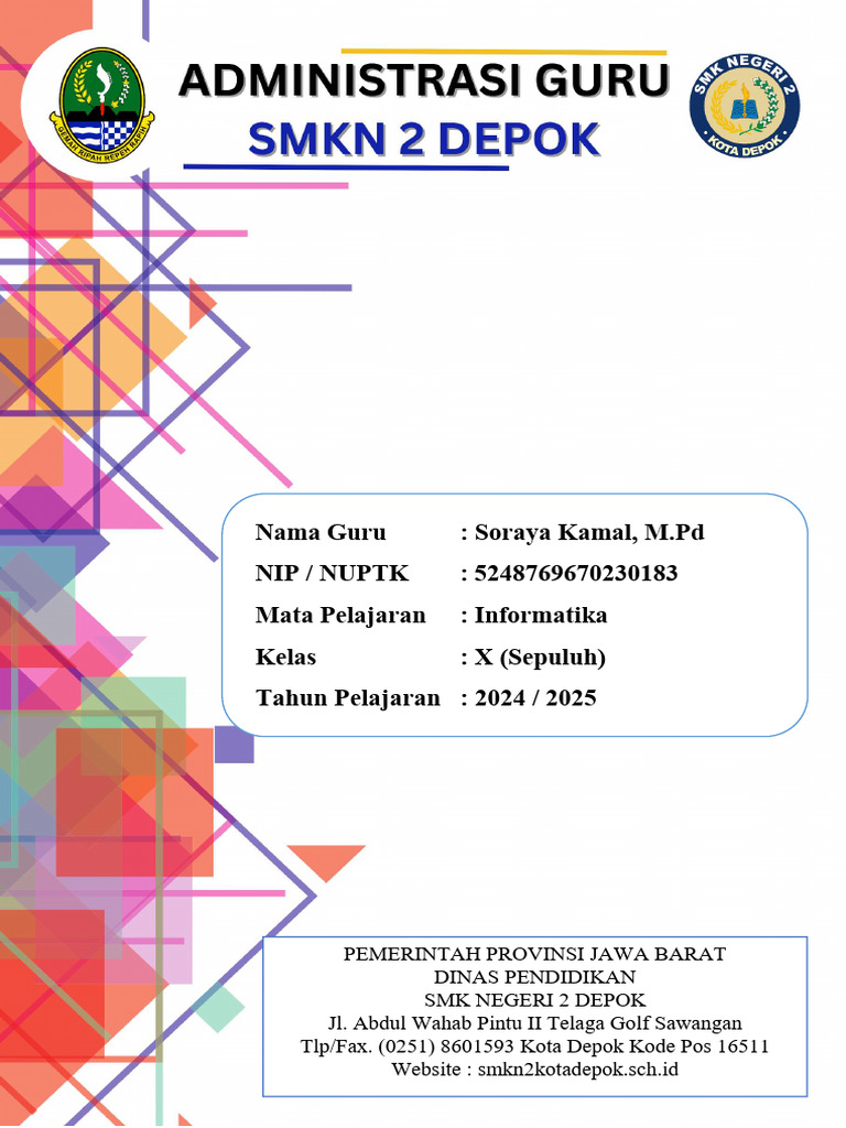 Contoh ADM Guru 2425 | PDF