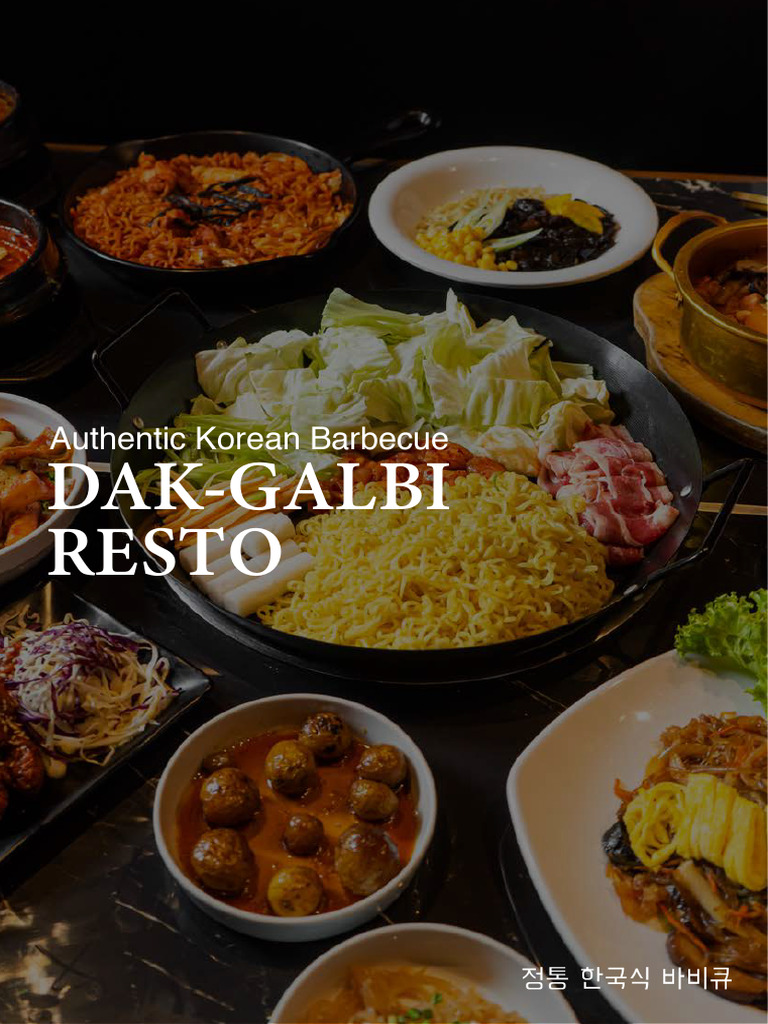 New Buku Menu Dakgalbi | PDF | Korean Cuisine | Sauce