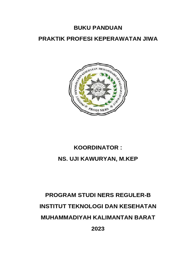 PANDUAN PROFESI JIWA REG-Bfix | PDF